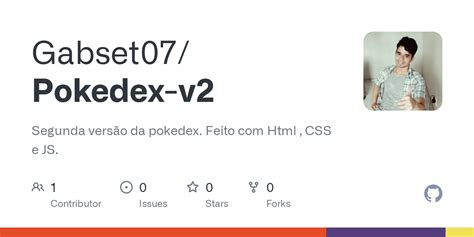 Github Gabset07pokedex V2 Segunda Versão Da Pokedex Feito Com Html