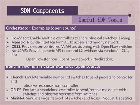 Sdn Openflow Nfv And Virtual Network Ppt