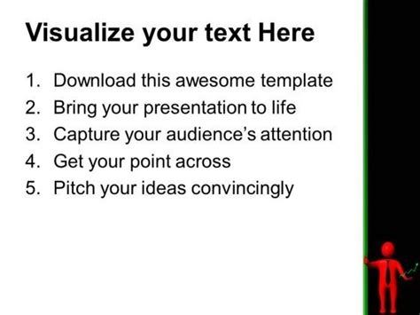 D Red Man Standing With Arrow PowerPoint Templates Ppt Backgrounds For