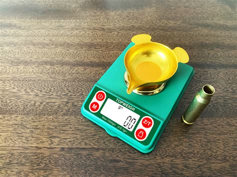 Topweigh Digital Reloading Scale 2 Metal Powder Pans Grain Scale Green Easy To