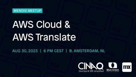 Daniel Van Dorp On Linkedin Aws Cloud And Aws Translate Wo 30 Aug 2023