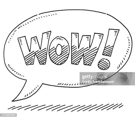 Wow Comic Speech Bubble Drawing High-Res Vector Graphic - Getty Images