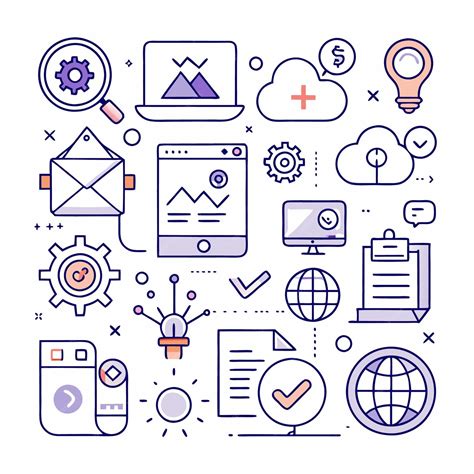 Premium Vector Set Of Modern Outline Icons For Web Mobile And Infographic Design