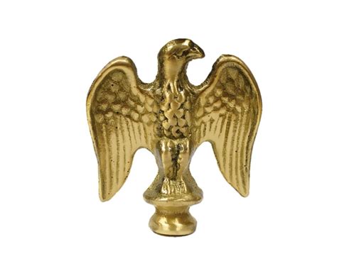 Lamp Finial Solid Cast Brass Eagle Highly Detailed Wdual Threads Wb