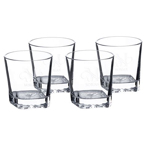 11oz Square Rocks Glasses Set Of Four By Polar Camel S Trophies Etc