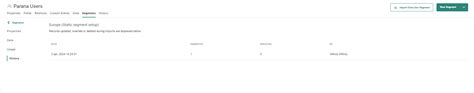 lists static segments