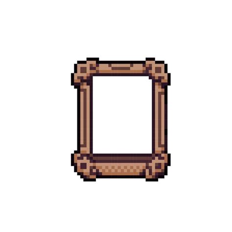 Wooden Frame In Pixel Art Style Bilder Ideen