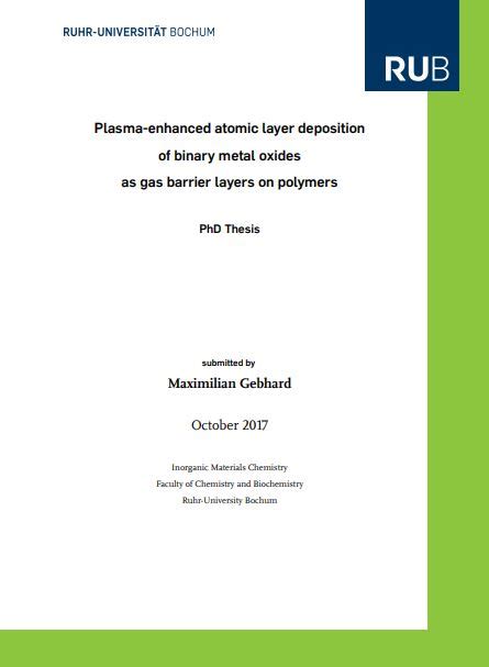 Plasma Enhanced Atomic Layer Deposition Of Binary Metal Oxides As Gas Barrier Layers On Polymers