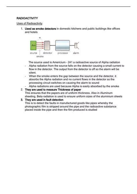 Igcse 0625 Summarised Physics Notes On Radioactivity Physics Stuvia Us