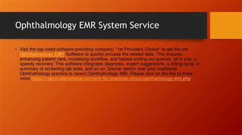 Ppt Ophthalmology Emr System Software Powerpoint Presentation Free