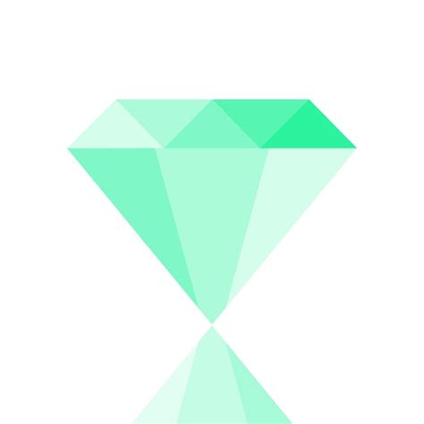 Premium Vector Lite Green Color Dimond Icon Design And Illustration