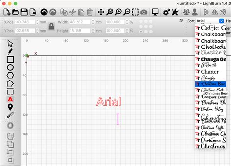 Lightburn TTF Font Blank Using Text Tool LightBurn Software Questions