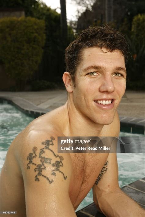 Closeup Casual Portrait Of Los Angeles Lakers Luke Walton In His Pool