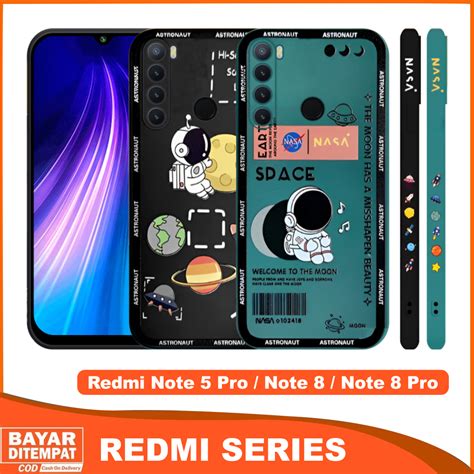 Jual Casing Redmi Note 5 Pro Note 8 Note 8 Pro Case Cute Babe Astronot Space Liquid Premium