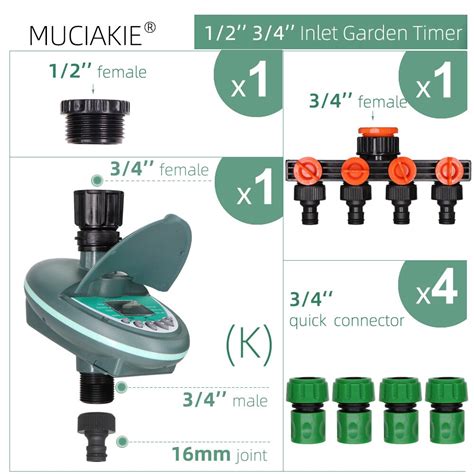 Garden Watering Timer Irrigation Controller Lcd Di Grandado