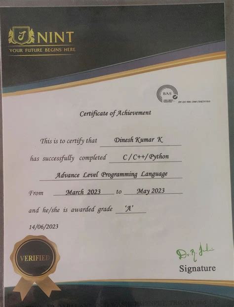 Dinesh Kumar K On Linkedin Hello Connectors I Have Successfully Completed Advance Level