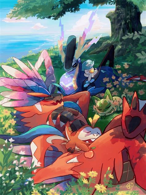 Sprigatito Fuecoco Quaxly Koraidon And Miraidon Pokemon Drawn By