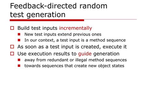 Ppt Feedback Directed Random Test Generation Powerpoint Presentation