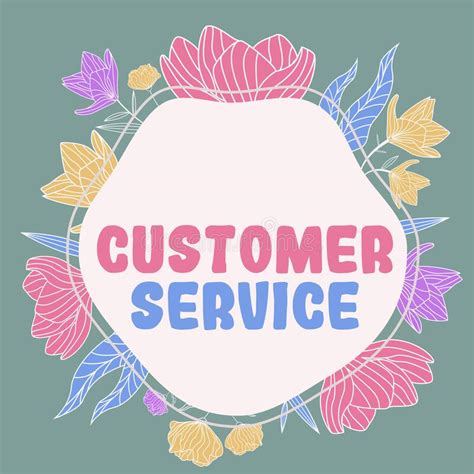 Writing Displaying Text Customer Service Concept Meaning Direct Interaction With The Consumers