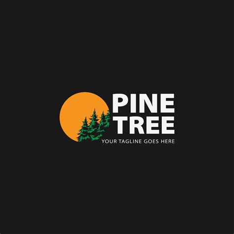 Pine Tree Logo Design Vector Image 15714613 Vector Art At Vecteezy