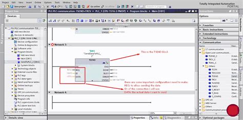 Moving Data Between Plcs Using Siemens Tsend Trcv Plc Programming Learning