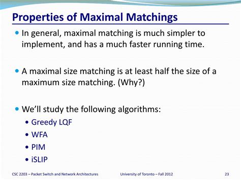 ppt handout 9 maximum weight matching maximal size matching