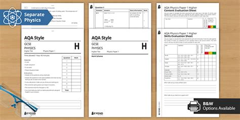 AQA GCSE Physics Paper Higher Physics Beyond Science