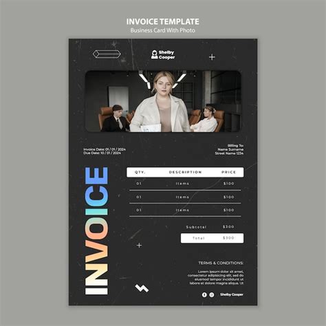 Free Psd Invoice Template For Professional Business