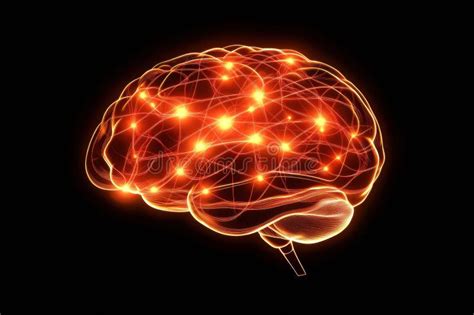 Exploring Glowing Neuron Pathways and Electrical Pulses in the Human Brain and Nervous System ...