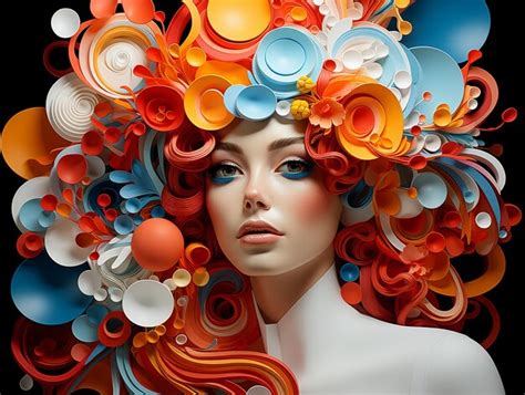 Premium Photo Dynamic Spectrum Colorful Abstract Geometric Pattern With Vibrant Colors