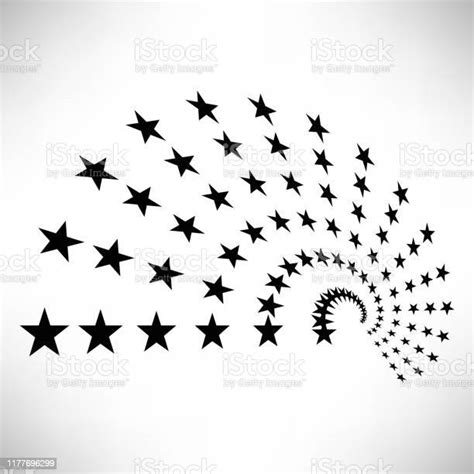 스타 라운드 요소 흰색 배경에 고립 된 하프 톤 광선 블랙 로고 기하학적 모양입니다 벡터 그림입니다 눈송이에 대한 스톡 벡터 아트 및 기타 이미지 Istock