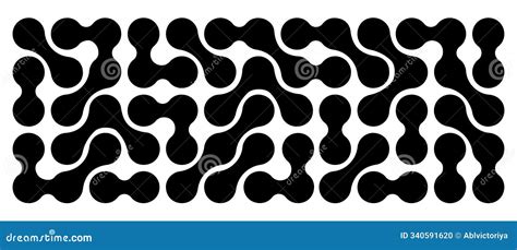 Metaball Pattern Connected Liquid Drops Organic Blobs Or Morph Shapes Background Stock