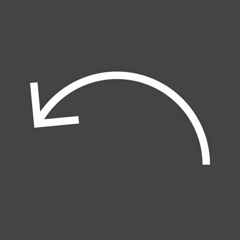 Undo Line Inverted Icon Vector Art At Vecteezy