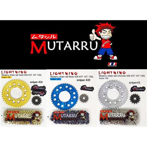 Sniper150 Sniper155 Mutarru Chain Set Sniper150 Lc150 Lc155 Mutarru Chain Set Lc150 Lc155