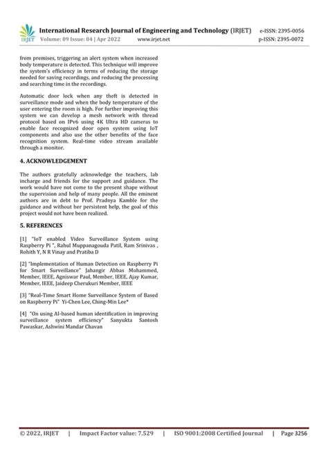 Iot Based Smart Surveillance And Automation Pdf