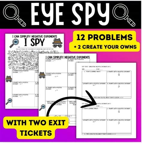 Negative Exponents Simplifying Negative Exponents Exponent