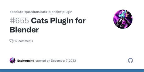Cats Plugin For Blender Issue Absolute Quantum Cats Blender Plugin GitHub