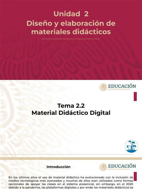 Tema 23 Material Didáctico Digital Pdf Método De Enseñanza Diseño