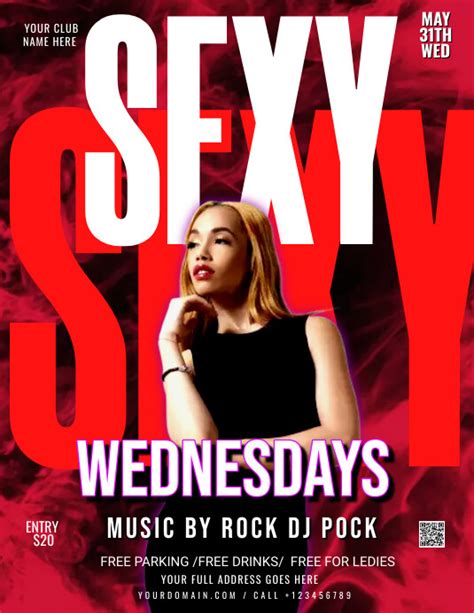Sexy Wednesday Night Sexy Party Template Postermywall