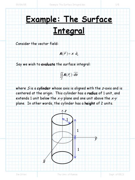 Example The Surface Integral Pdf Integral Plane Geometry