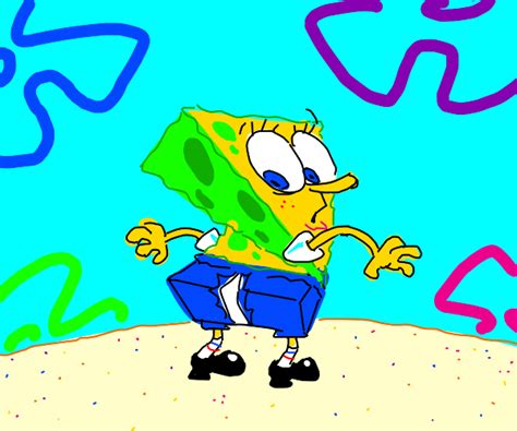 Spongebob Ripped Pants Drawception