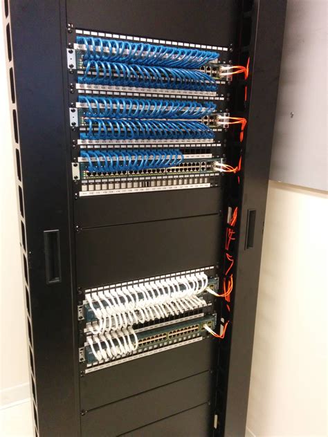 Brand New Patch Panel Installation With Cisco Switches And Orange