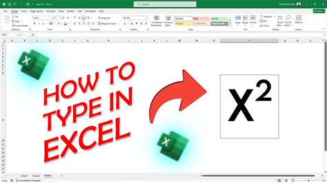 How To Type Squared Symbol In Excel Superscript In Excel Youtube