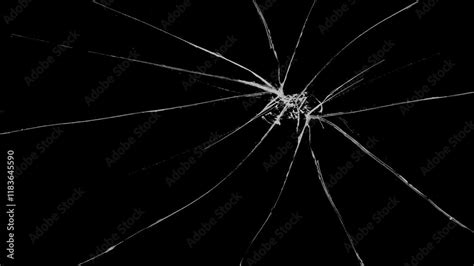 Abstract Cracked Screen Effect With Intricate Jagged Fractures And A