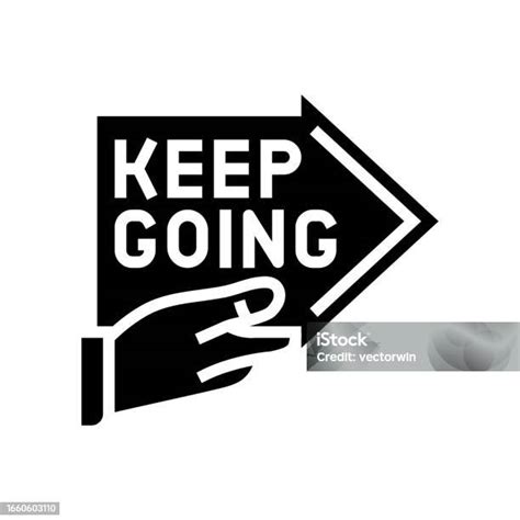 계속 화살표 성공 챌린지 글리프 아이콘 벡터 일러스트레이션 남자 사업가에 대한 스톡 벡터 아트 및 기타 이미지 남자 사업가 도전 동기 부여 Istock
