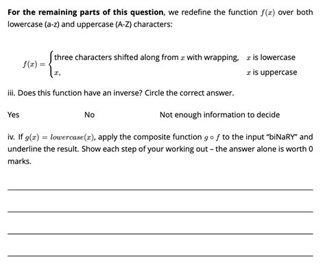 Solved B 1 1 1 2 5 Marks A Function Could Be Chegg Com