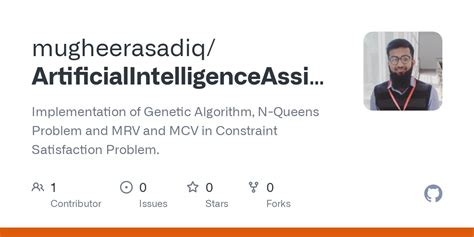 GitHub Mugheerasadiq ArtificialIntelligenceAssignment Implementation Of Genetic Algorithm N