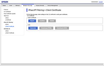 Configuring An IPsec IP Filtering Certificate