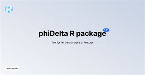 Phidelta R Package Documentation R Packages