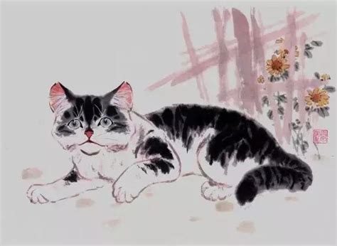 国画技法：小写意画猫技法步骤